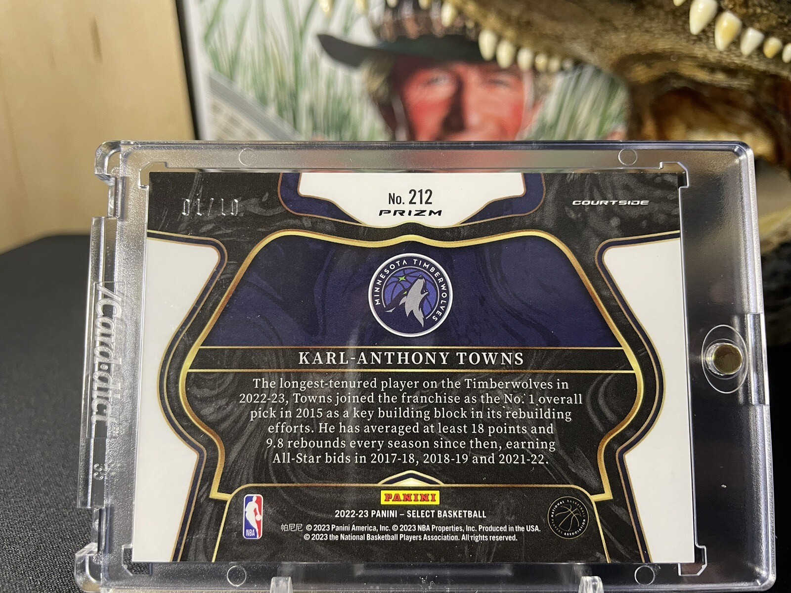 Select 2022/23 Karl Anthony Towns Gold Courtside Disco 1/10! T-Wolves ...