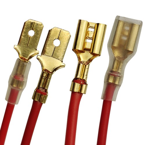 450pcs 2.8mm 4.8mm 6.3mm Cable Lugs Set Male Female Spade Connector ...