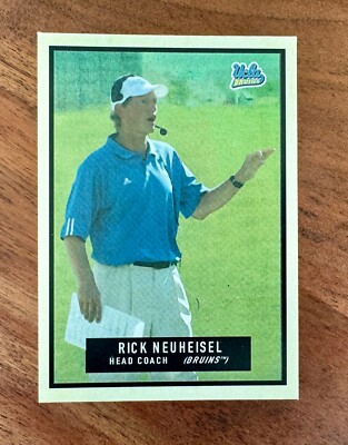 Rick Neuheisel Custom Art Football Card 1951 Topps Magic Design UCLA | eBay