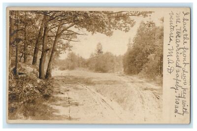 1907 View Of Road Dirt Rock Leicester Massachusetts MA RPPC Photo ...