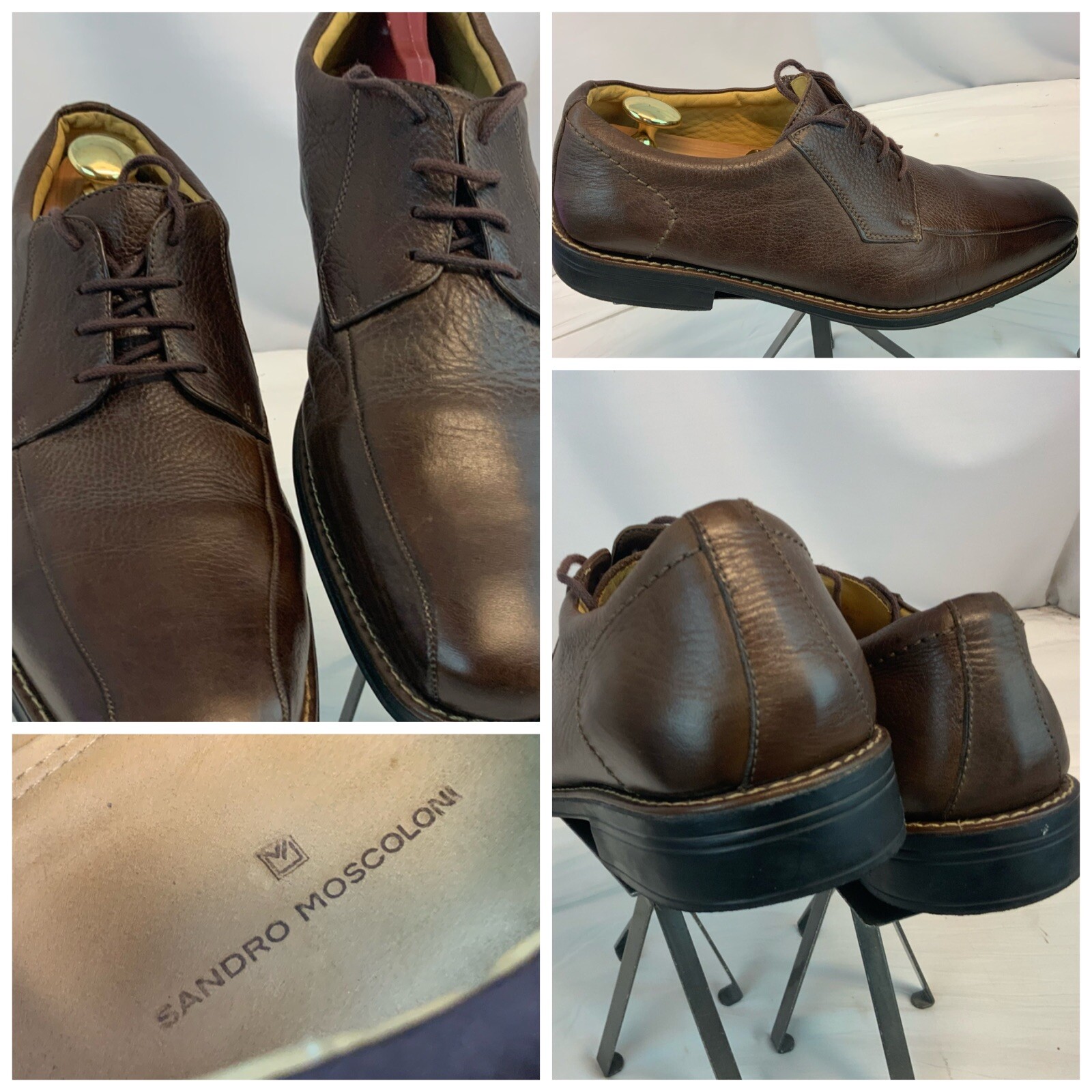 Sandro Moscolini Oxford Shoes Sz 12 D Brown Leather Lace Brazil YGI ...