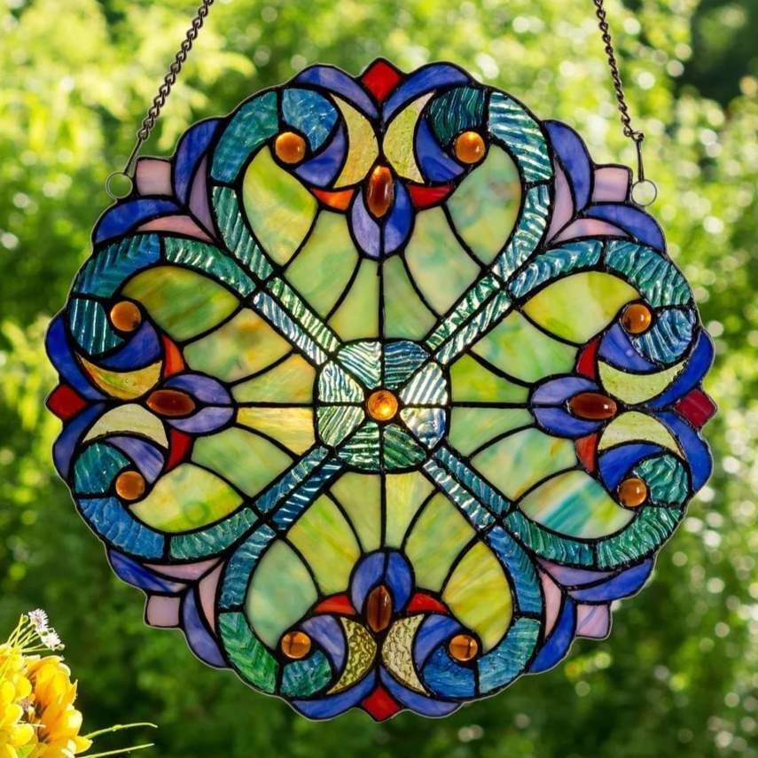 Tiffany Style Window Panels Customized Design Handmade Stained Glass