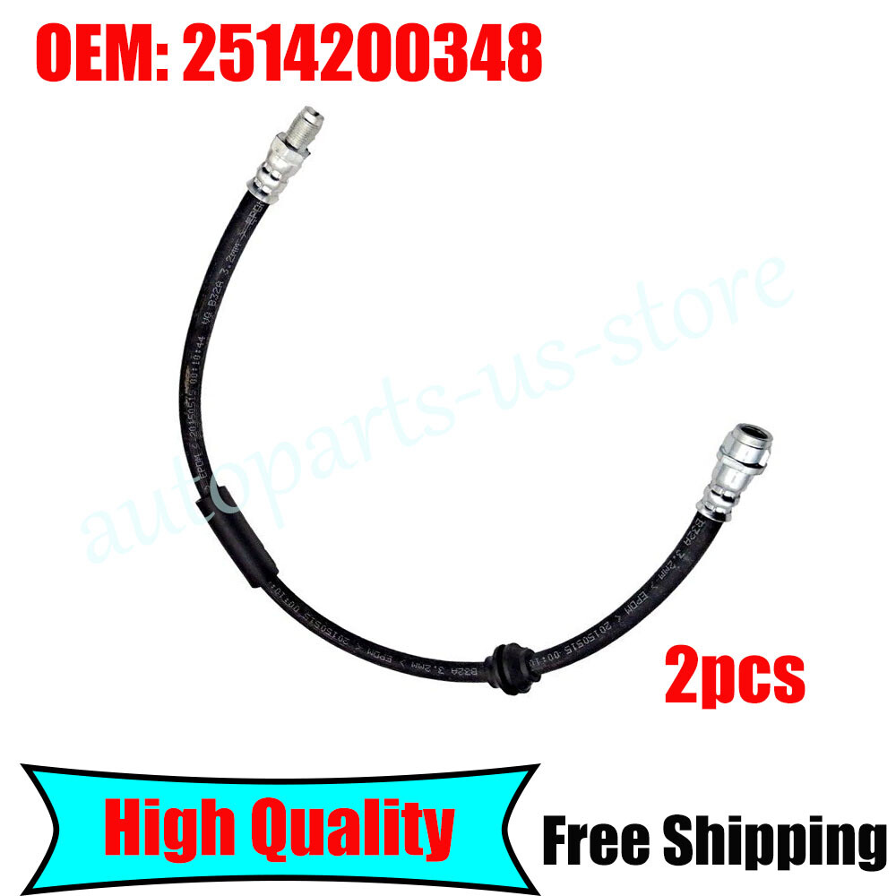 2x Brake Hose Front For MERCEDES X164 W164 W251 V251 05-14 1644200348 ...