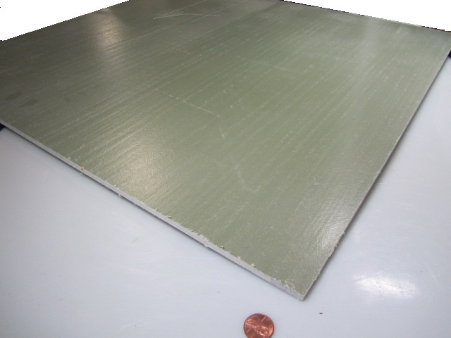 Fiberglass Sheet, Extren (1/4") .250" x 24" x 24" Olive Green | eBay