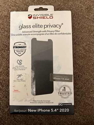Zagg InvisibleShield Glass Elite Privacy + Screen Protector - iPhone 12 ...