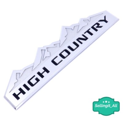 14-19 Chevy Silverado Fender Tailgate High Country Emblem Badge ...