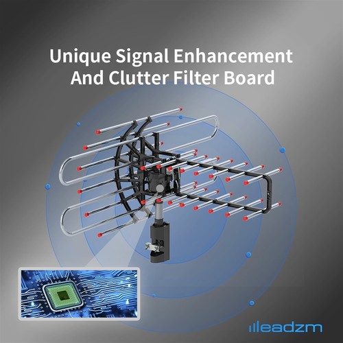 New TA-851 Plus Outdoor Antenna 360° Rotation UV Pro, Dual Frequency 45 ...