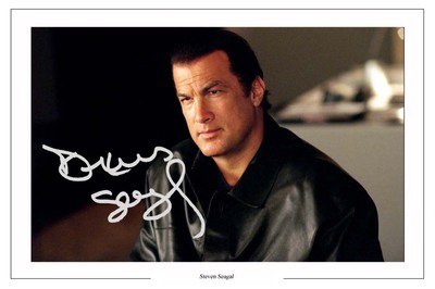 STEVEN SEAGAL AUTOGRAPH SIGNED PHOTO PRINT JAMES BOND HARD TO KILL NICO ...