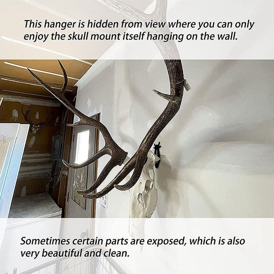 6pcs European Mount Skull Hanger Antler Style Skull Wall Mount Bracket ...