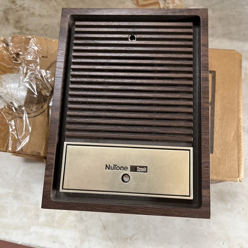 NuTone IS-65 Radio Intercom Door Speaker Walnut/Gold for 300 400 500 ...