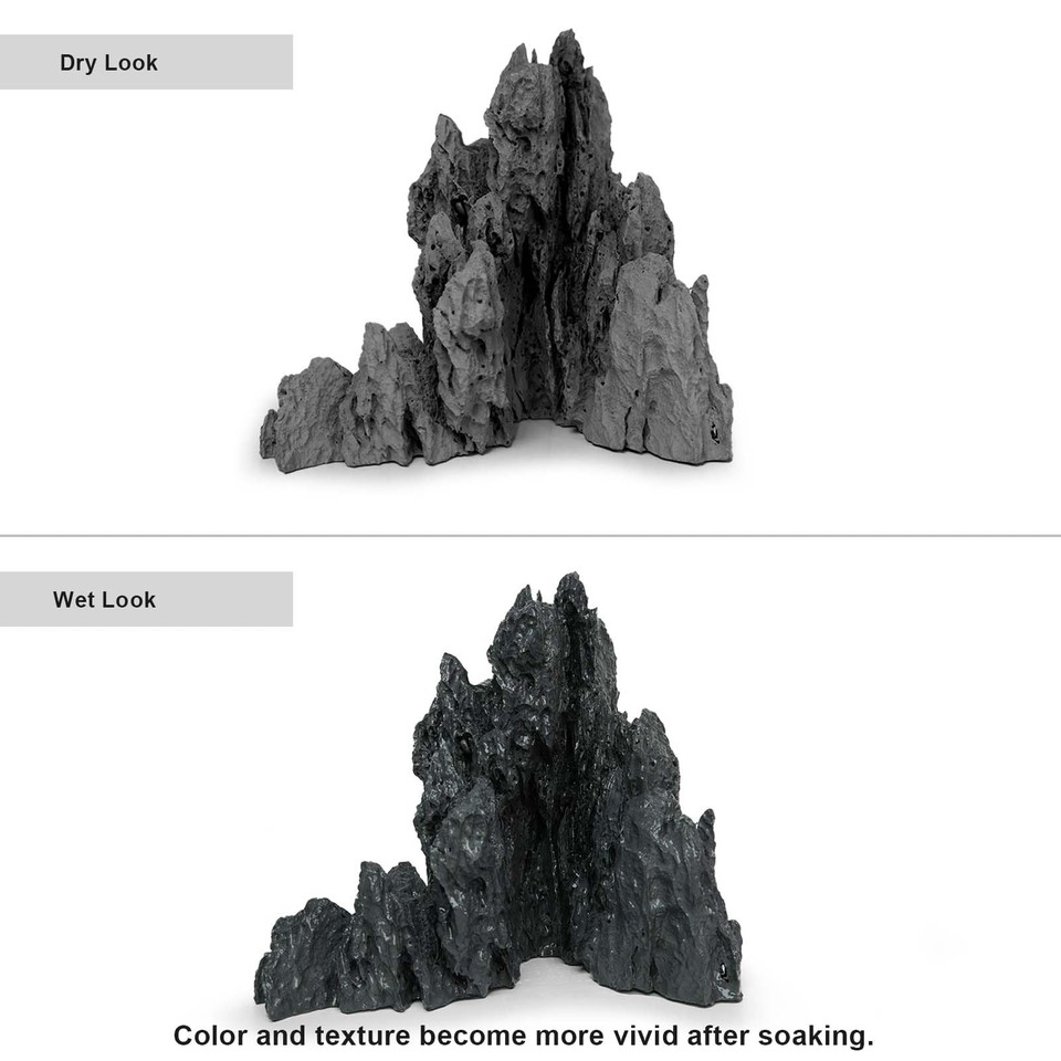 Resin Seiryu Stone Model Ph-Neutral Aquarium Rocks for aquascaping ...