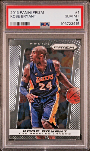 2013 Panini Prizm 1 Kobe Bryant PSA 10 Gem Mint Los Angeles Lakers | eBay