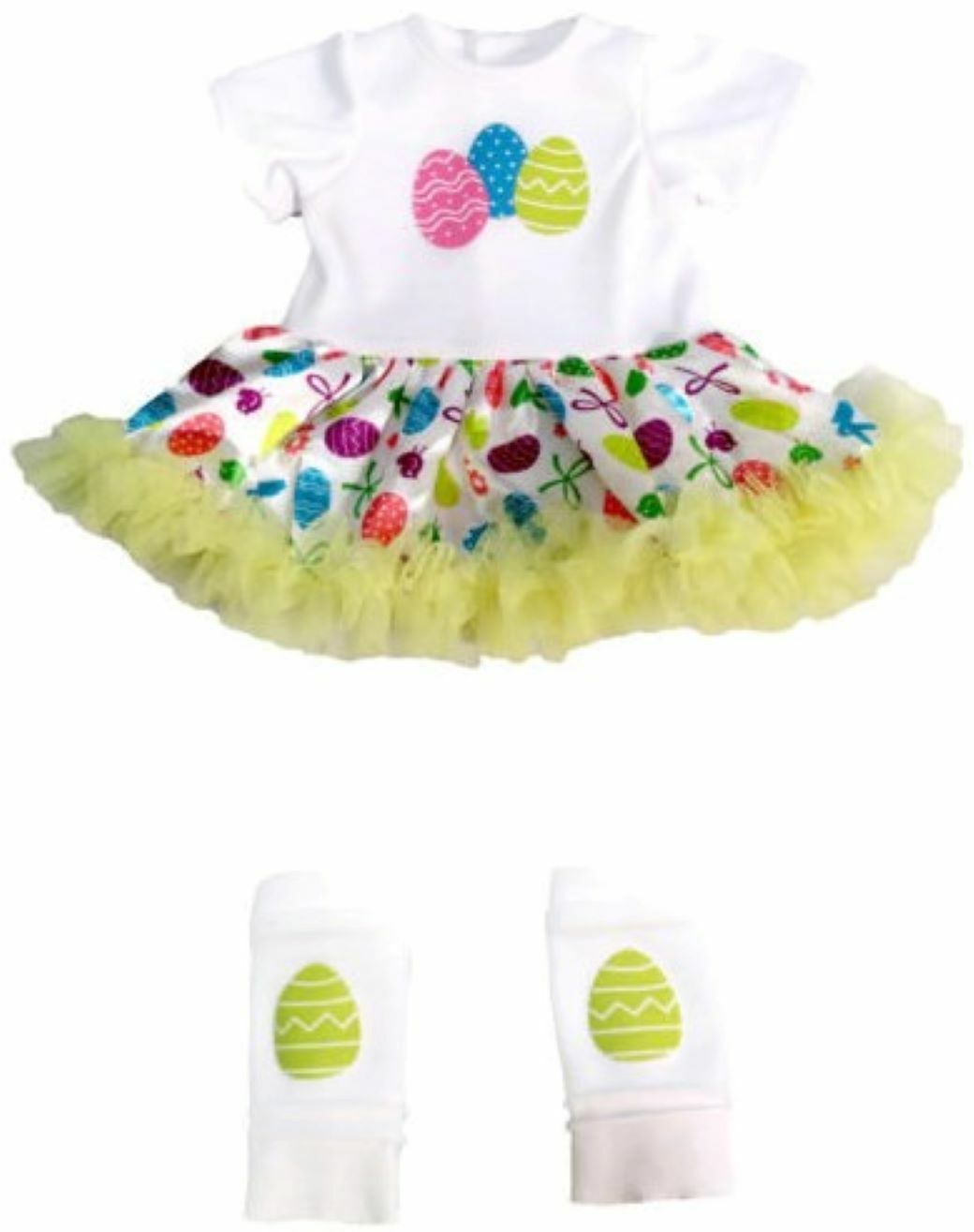 Easter Egg Tutu Dress Set for Wellie Wishers 14 1/2 inch Doll Clothes ...
