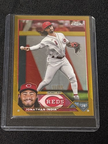 2020 topps chrome 17 out of 50 numbered gold jonathan india Reds | eBay