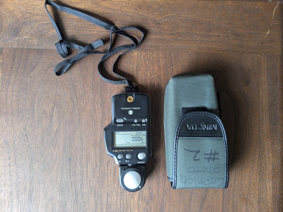 MINOLTA AUTO METER V F LIGHT METER with CASE | eBay