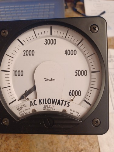 WESCHLER INSTRUMENTS KP-241 2EL 2CC 120-150V 4-6A 60HZ 0to6000 | eBay