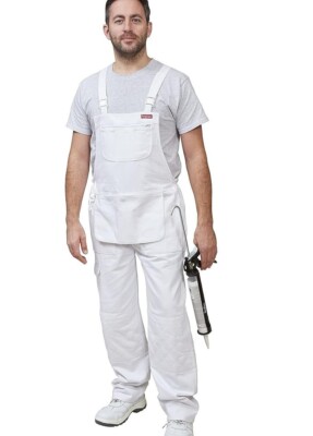 ProDec Painters Decorators Bib Brace Overall Kneepad Pockets Zips ...