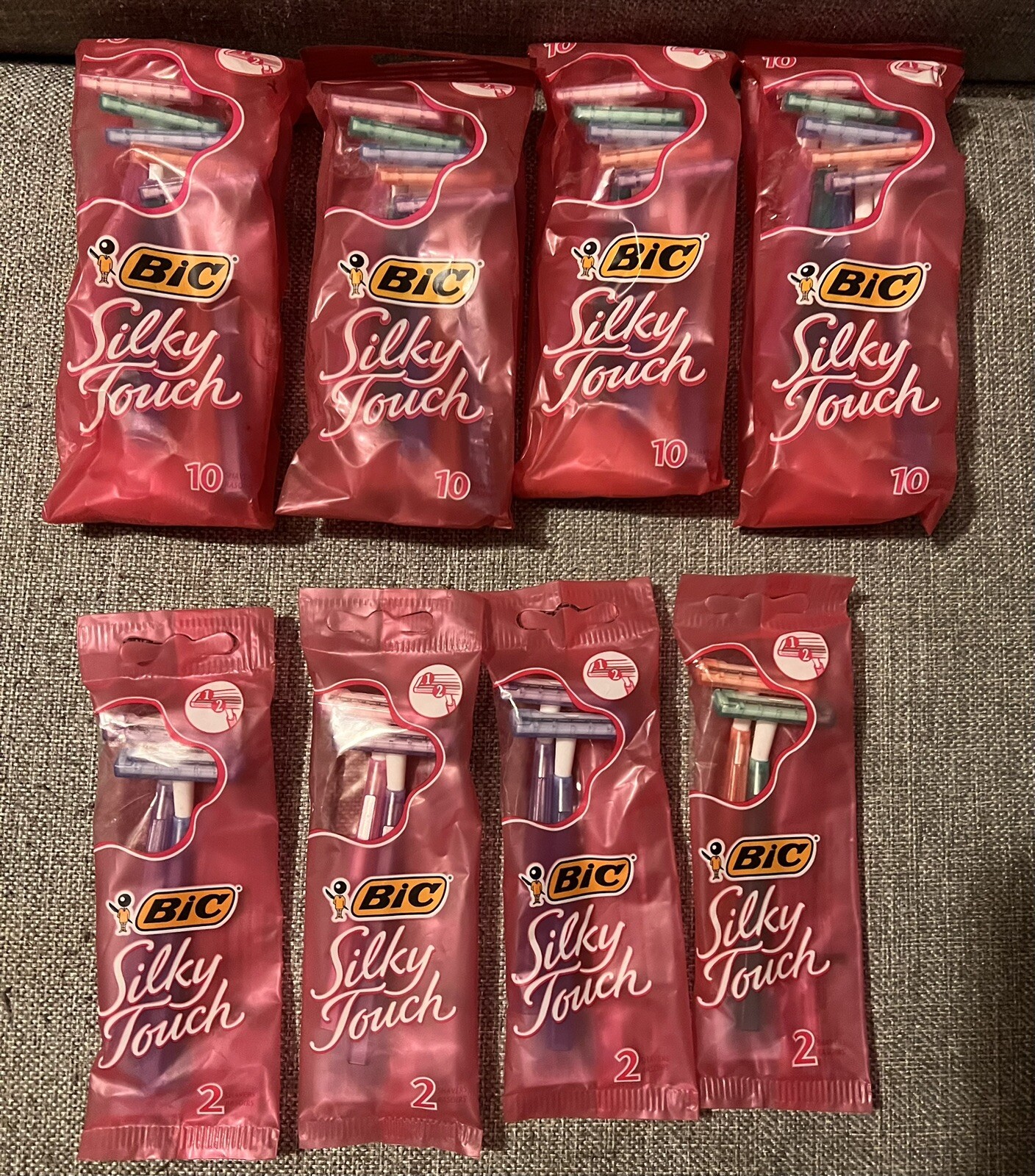 4 Brand New Packs Of 10 Bic Razors And 4 Packs Of 2 Bic Razors. | eBay