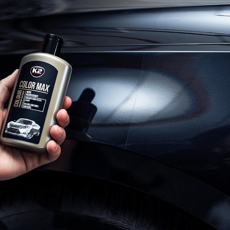 Black K2 Color Max Car Paint Polish Colour Restorer Cover Scratches ...