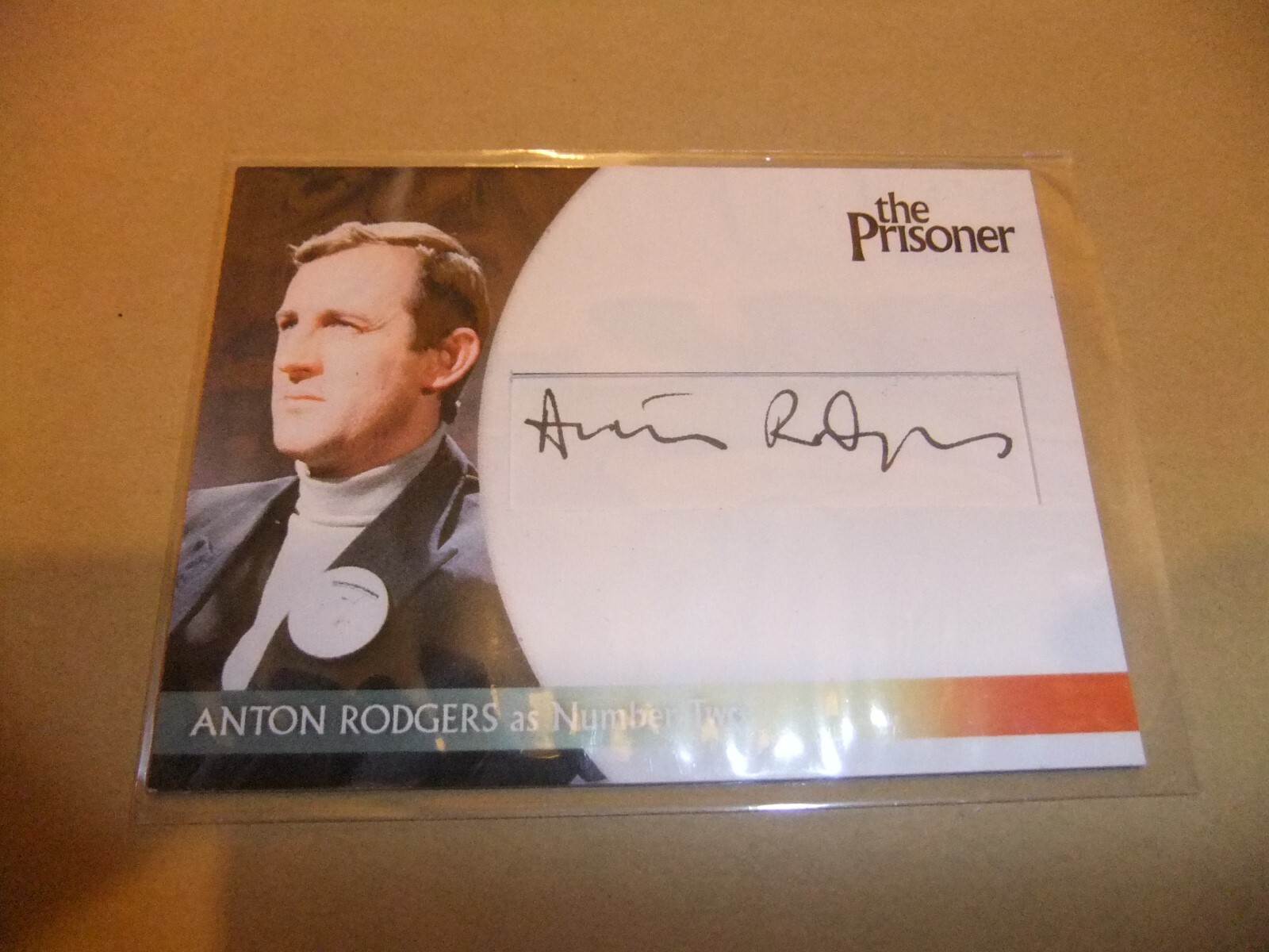 ANTON RODGERS AR13 CUT AUTOGRAPH CARD THE PRISONER PATRICK McGOOHAN ...