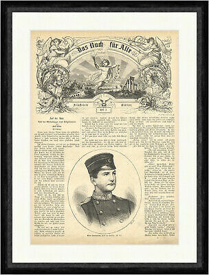 Milan Obrenowitsch, Fürst von Serbien Uniform Kappe Knöpfe Faksimile_E ...