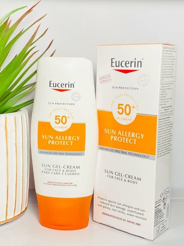 Eucerin Sun Allergy Protect Sun Creme-Gel For Face & Body SPF50 150ml ...