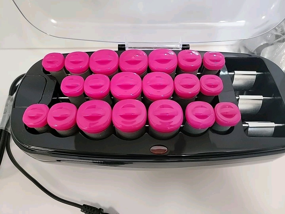 Conair Xtreme Instant Heat 20 Ceramic Flocked Hair Roller Set w/ Clips ...