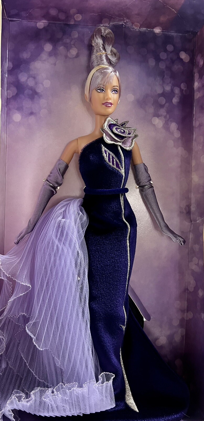 Barbie Bob Mackie Sterling Silver Rose Rosa Exotica Doll 55452 Mattel ...