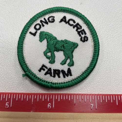 LONG ACRES FARM Green Horse Small Patch T023 | eBay