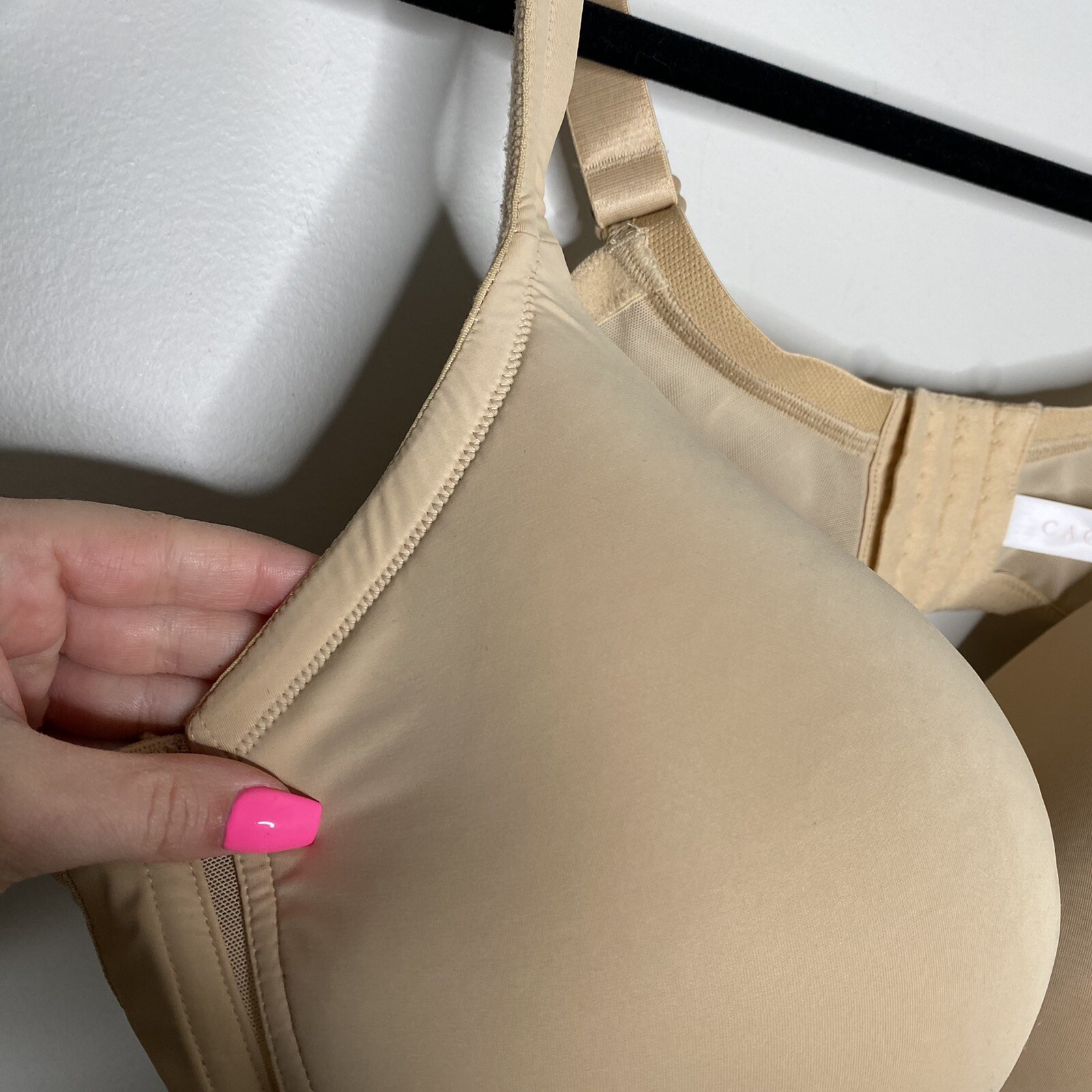 Cacique Lightly Lined Balconette Nude Bra Size 46DDD - Gem