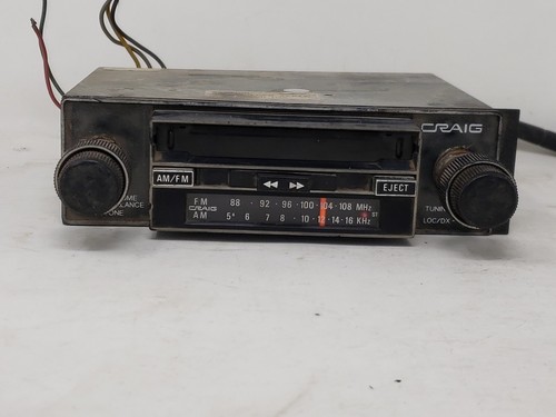Vintage Craig AM/FM Cassette Player Car/Truck Dash Radio Model No. T603 ...