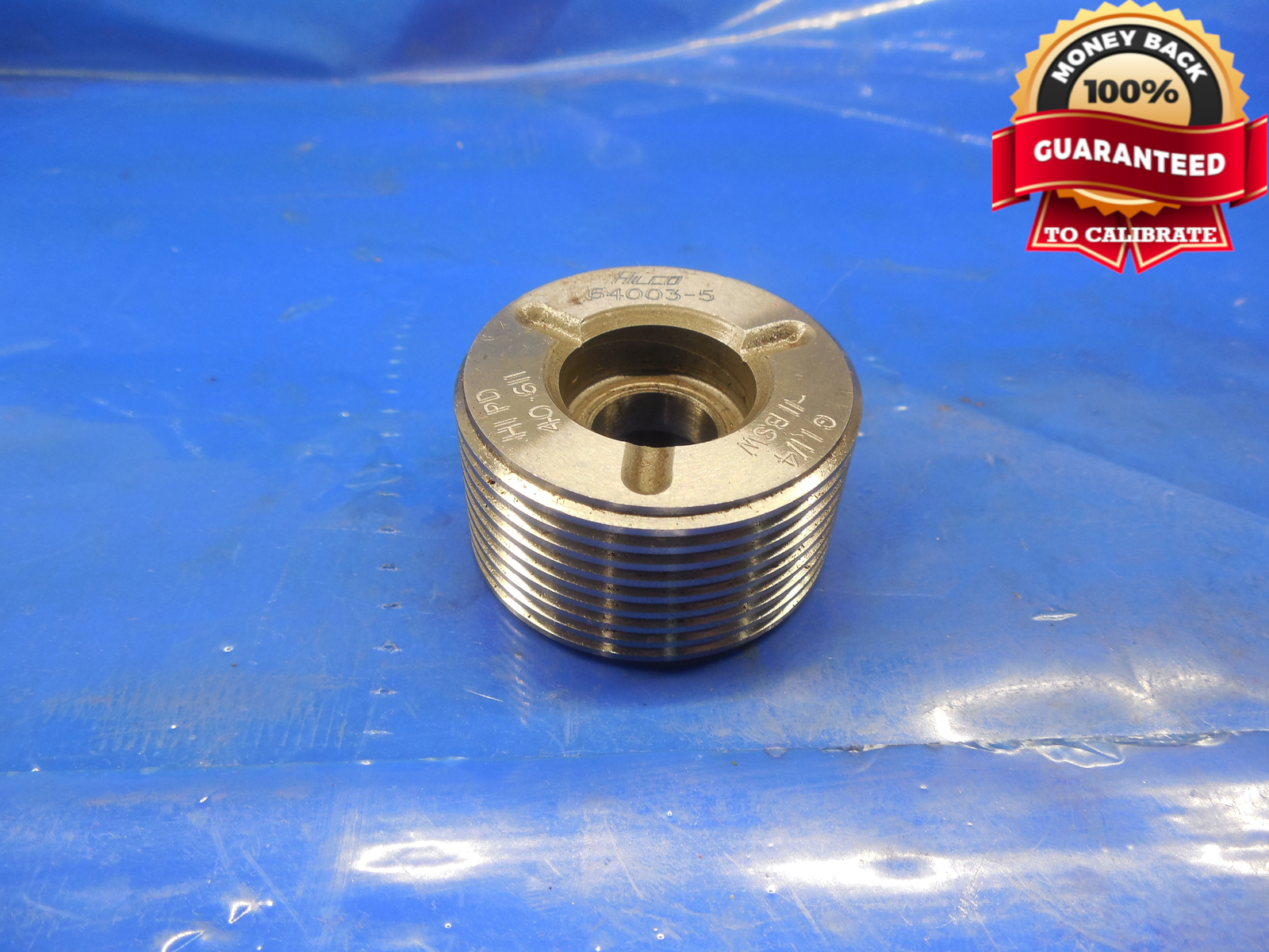1 1/4 11 BSW PIPE THREAD PLUG GAGE 1.25 NO GO ONLY P.D. = 40.611 1 1/4 ...