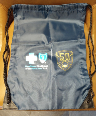 Buffalo Sabres 50th Anniversary DRAWSTRING BACKPACK, Bag, BlueCross ...