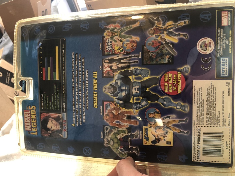 NEW Marvel Legends X-23 Apocalypse Series Purple Action Figure 2005 MIP ...