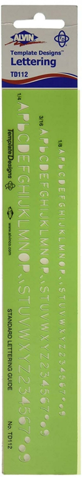 Alvin Speed Lettering Guide Template TD112 for sale online | eBay