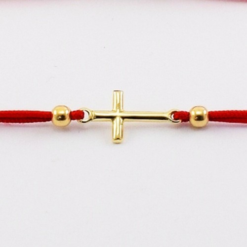 Bracelet chaîne rouge Kabbale en or massif 14 carats protection contre ...