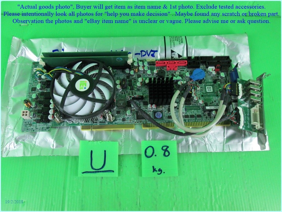 IEI WSB-H610-DVI-R10, CPU PICMG LGA1155 as photo, sn:0794, Tested ...