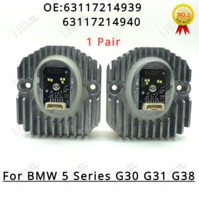 1 Pair Adaptive LED Headlight Control Module Unit compatible BMW 5 G30 ...