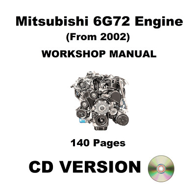 Mitsubishi 6G72 V6 Engine (From 2002) Service Repair Workshop Shop ...
