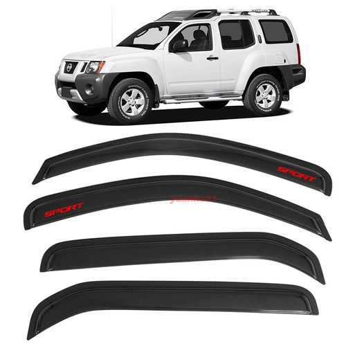 For 05-16 Nissan Xterra Window Visor Rain Guard Deflector Smoke Acrylic ...