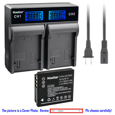 Kastar Battery LCD Rapid Charger for Ricoh DB-60 & Ricoh GR Digital ...