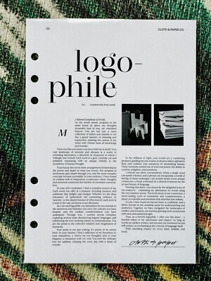 Cloth and Paper Logophile A5 Dashboard | eBay