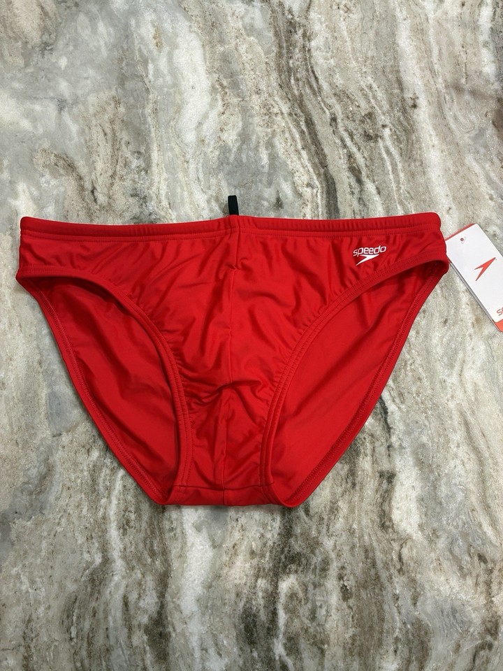 New Speedo Men's 1" Solar Swim Race Brief 34" 87300165 | eBay