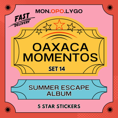 Mono_poly_GO- 5 Stars Stickers Oaxaca Momentos (CHEAPER&Fast Delivery ...