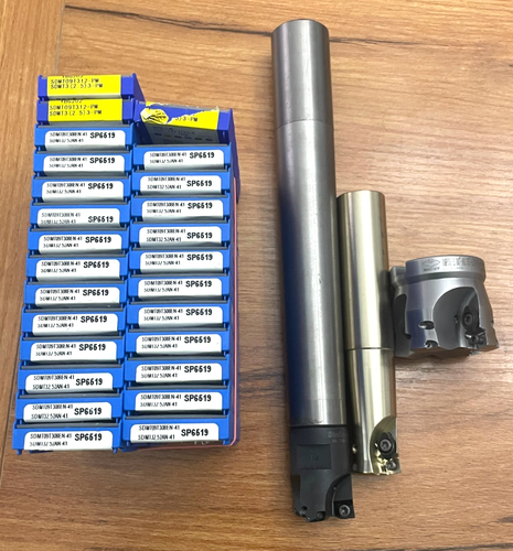 High Feed milling pkg, 2" Cutter, 1" HSS, 1.25" Heavy Metal end mill ...