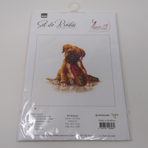 Set De Borat Luca-S Boxer Dog Puppy Animal B2338 Cross Stitch Kit NOS ...