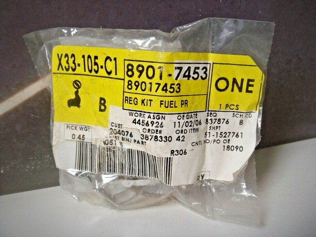 Fuel Injection Pressure Regulator-Kit with Regulator and Clips ACDelco ...