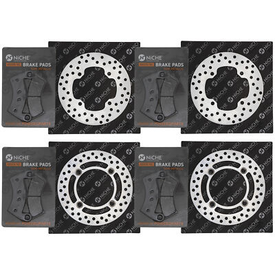 NICHE Brake Rotor Pad Kit for Polaris 2205949 2203747 Semi Metallic | eBay
