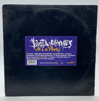 Busta Rhymes - It’s Party - Single Vinyl Record Elektra Records 0-66023 ...