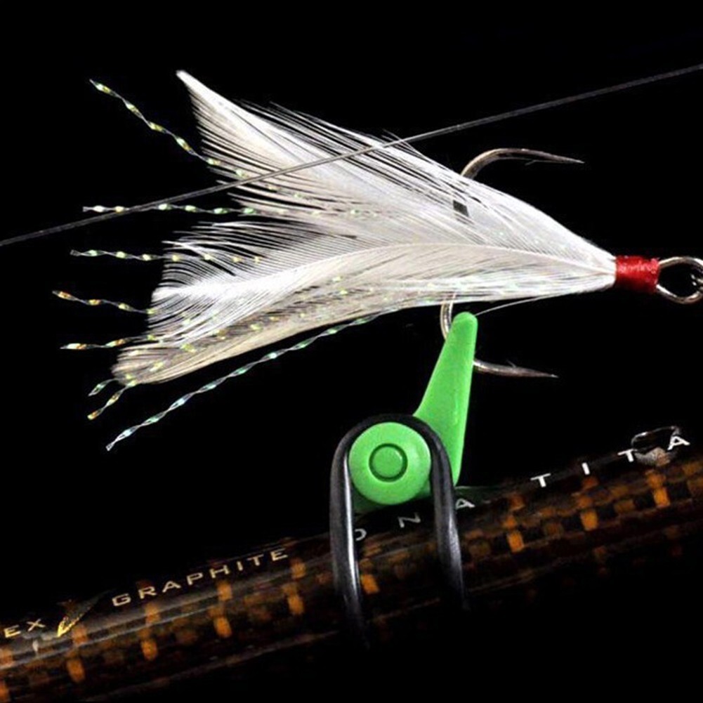 Fishing Hook Keeper Fishing Lure Bait Hanger Random Color Tackle ABS ...